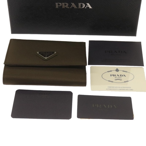 Prada | Bags | Prada Wallet Nylon Gray Auth 67558 | Poshmark
